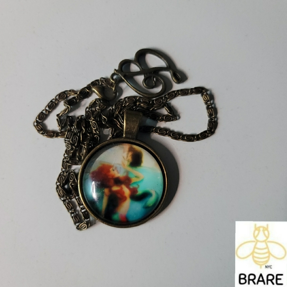 Brare Rare Under The Sea Little Mermaid Necklace - Gem